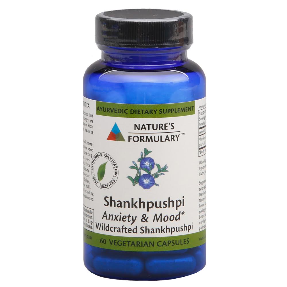 Natures Formulary Shankhapushpi Capsules (60 caps)
